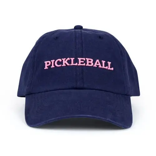 AME & LULU Triple Play Baseball Cap - Navy/pink Pickleball