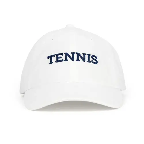 AME & LULU Triple Play Baseball Cap - White Navy Tennis