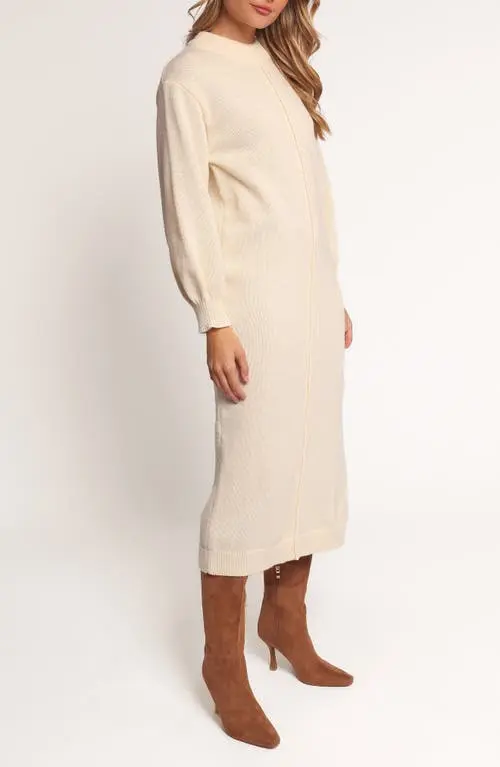PETAL & PUP Odile Long Sleeve Maxi Sweater Dress