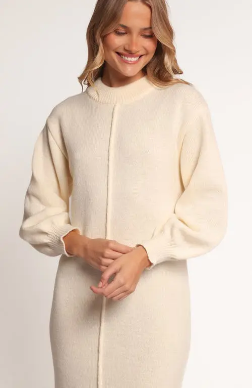 PETAL & PUP Odile Long Sleeve Maxi Sweater Dress