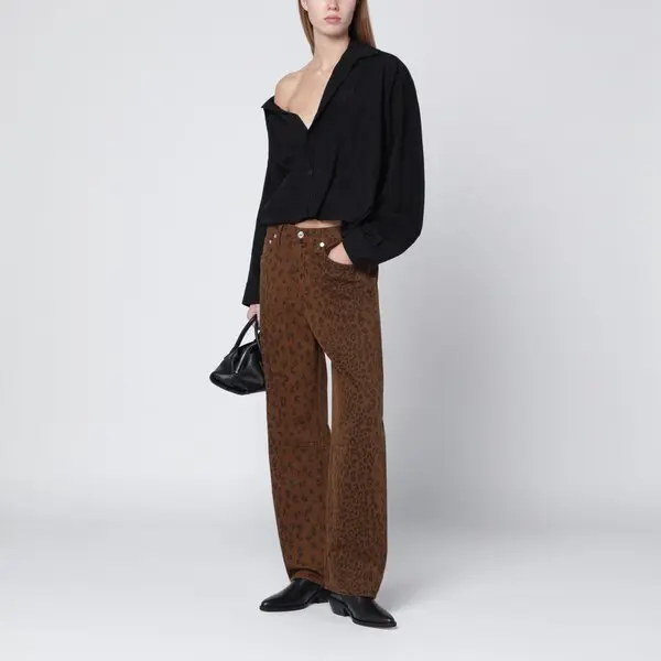 Citizens Of Humanity Relaxed Cheetah Print Jeans