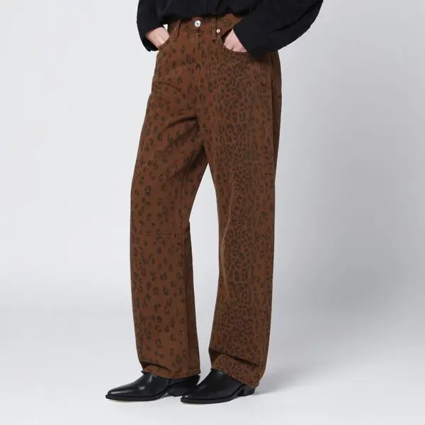 Citizens Of Humanity Relaxed Cheetah Print Jeans