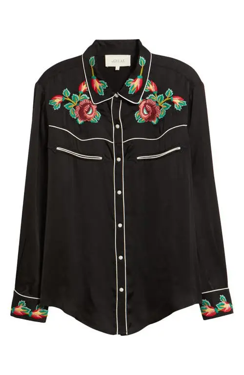 The Great. Heirloom Rose Snap-up Shirt