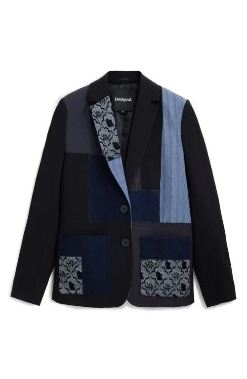 Desigual Mixed Media Blazer