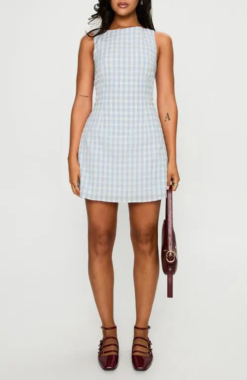 Princess Polly Alfalfa Check Minidress