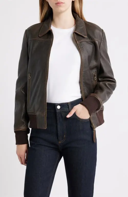 SCHOTT Leather Flight Jacket - Antique