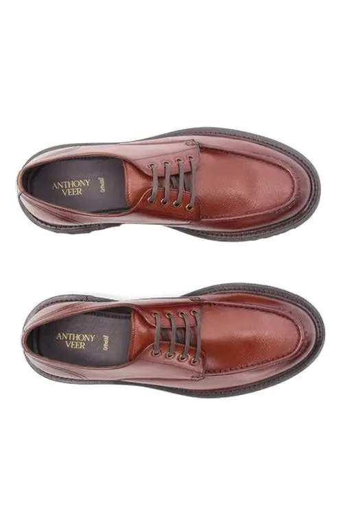 ANTHONY VEER Barret Moc Derby - Tan Leather