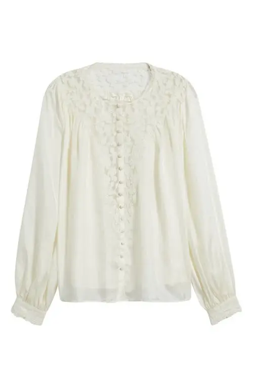 LoveShackFancy Carine Silk Blouse