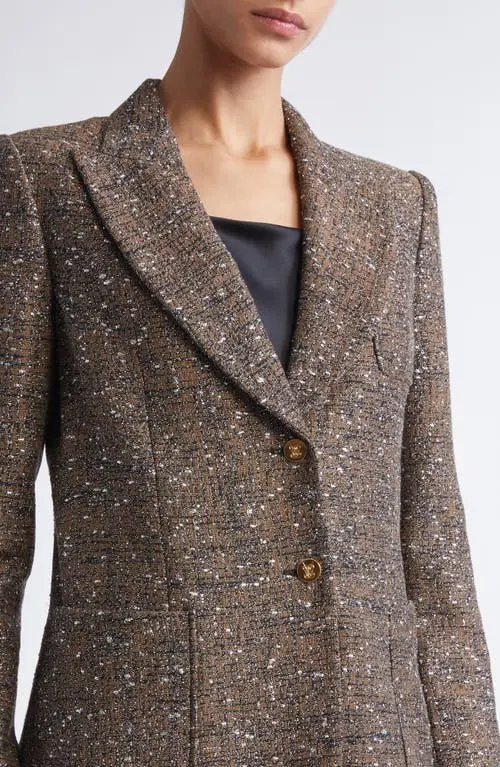 Giambattista Valli Metallic Mélange Tailored Jacket