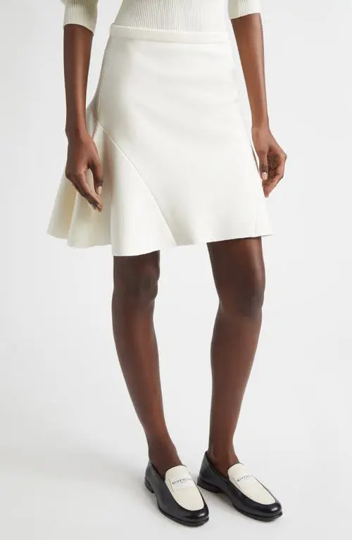 Givenchy Flared Knit Mini Skirt - Ivory