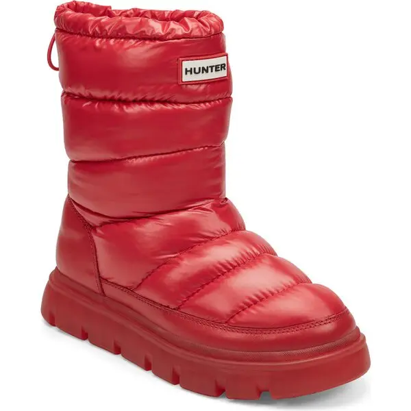 Hunter Maribels Waterproof Snow Boots - Red