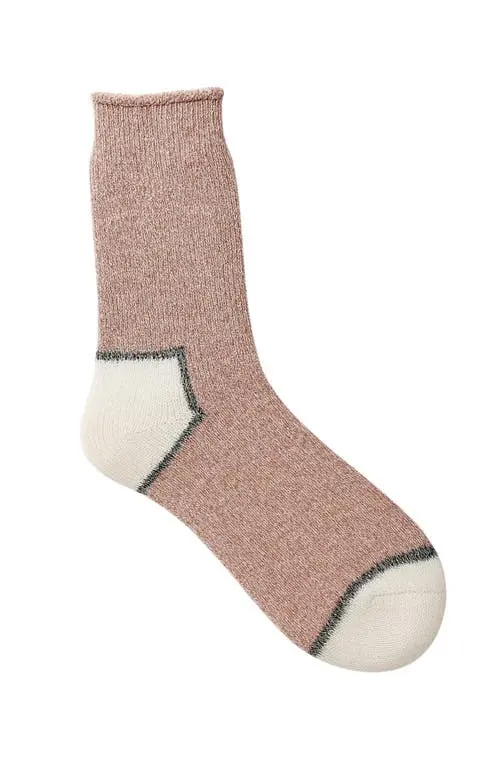 WATSON'S Heat Thermal Crew Socks - Pink Mix/cream