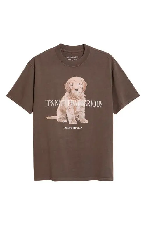 SANTO STUDIO Not That Serious Cotton Graphic T-shirt