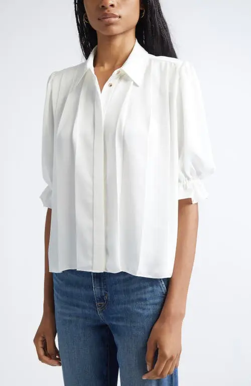 Ramy Brook Amira Button Front Woven Shirt