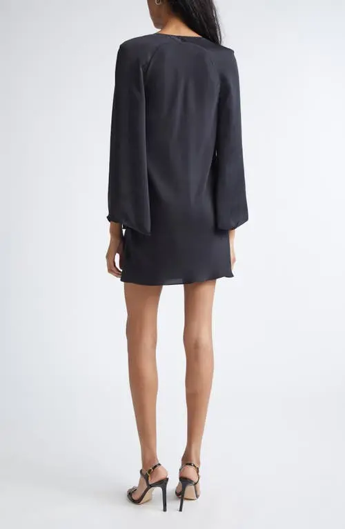 Ramy Brook Florinda Long Sleeve Minidress - Black | Editorialist