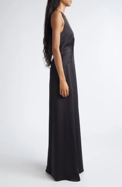 Ramy Brook Belle Plunge Neck Gown - Black