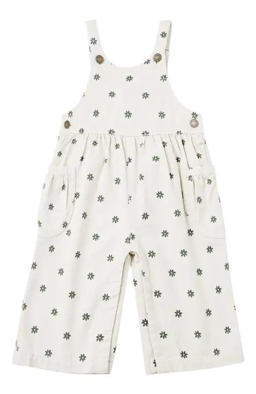 RYLEE + CRU Daisy Cotton Denim Overalls - Natural