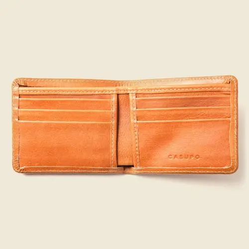 CASUPO Large Billfold Wallet - Natural