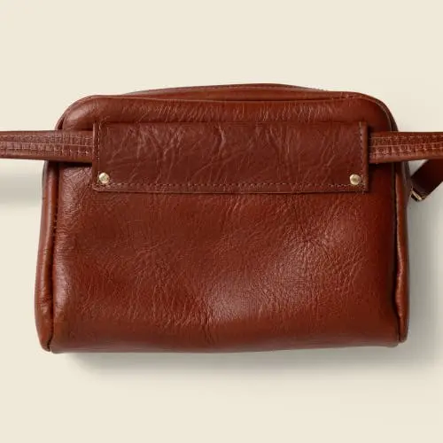 CASUPO Leather Fanny Pack - Chocolate