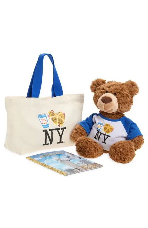 PICCOLINY Tote, Stuffed Animal, And Book Set - Coffee