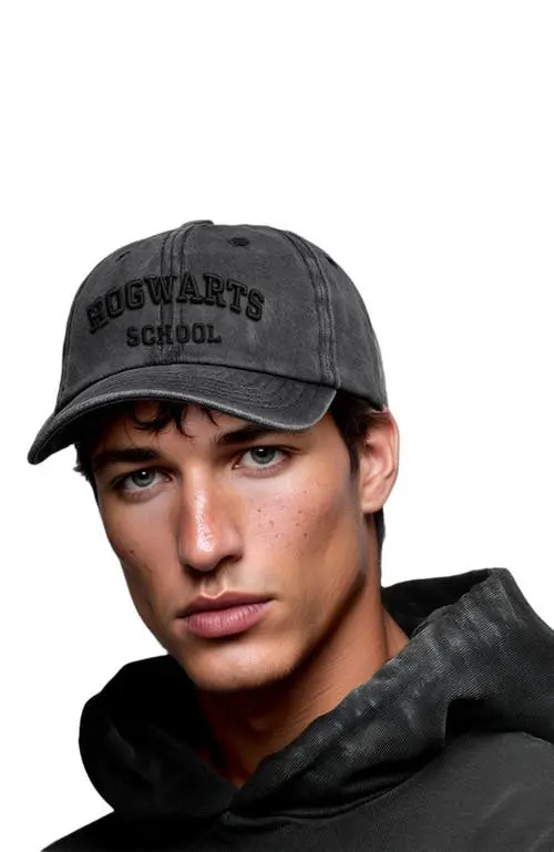 BLVCK Harry Potter X 'hogwarts' Cap - Charcoal