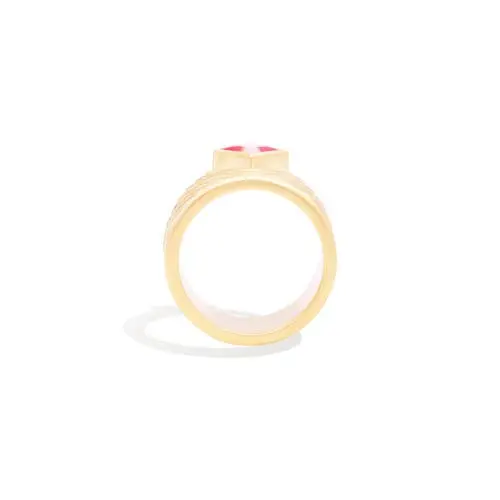 CAMPBELL + CHARLOTTE Spark Chevron Cigar Band Ring