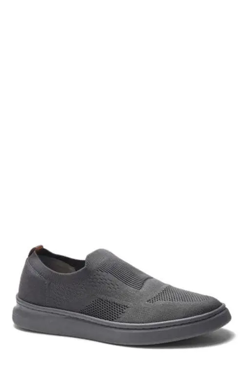 A. VEER Drift Knit Slip-on Sneakers - Grey Leather