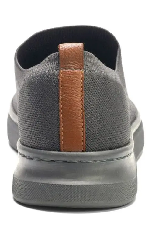 A. VEER Drift Knit Slip-on Sneakers - Grey Leather