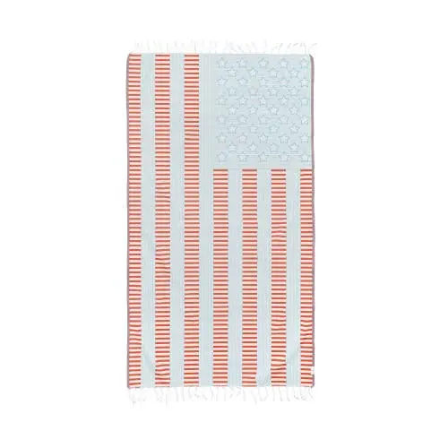 RAMUS & CO Oversized 37" X 71" Preppy Turkish Beach Towel By - Usa