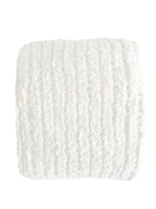 Anaya Oversized Plush Chenille Sweater Throw - Bright White