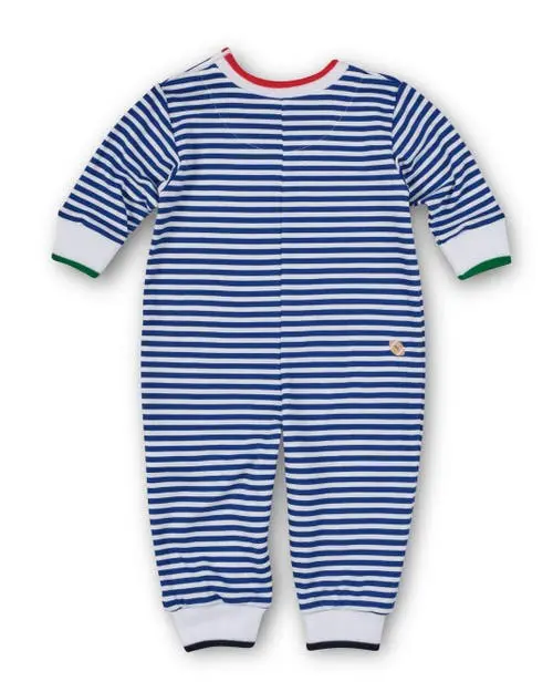 FLORENCE EISEMAN Stripe Knit Longall With Embroidered Sport Balls