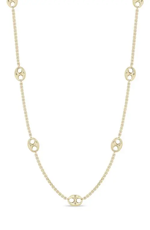 Zoe Chicco 14k Gold Mariner Chain Necklace - 14k Yellow Gold