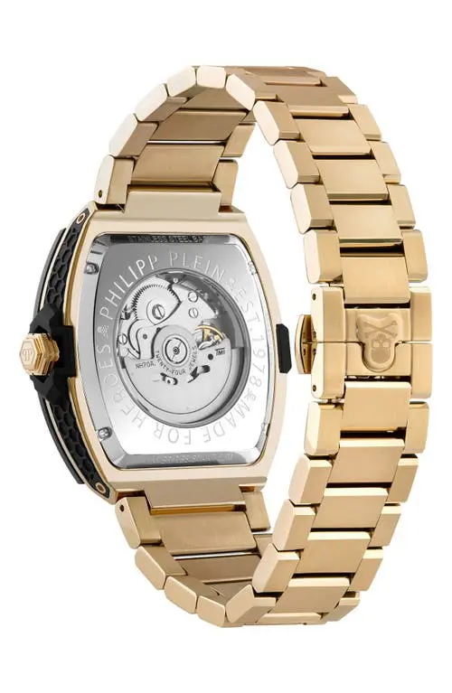 Philipp Plein The $keleton 2.0 Automatic Goldtone Bracelet Watch