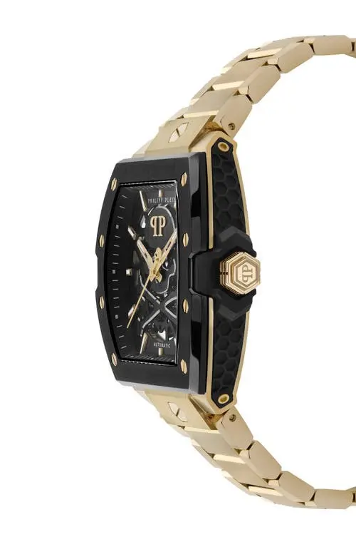 Philipp Plein The $keleton 2.0 Automatic Goldtone Bracelet Watch
