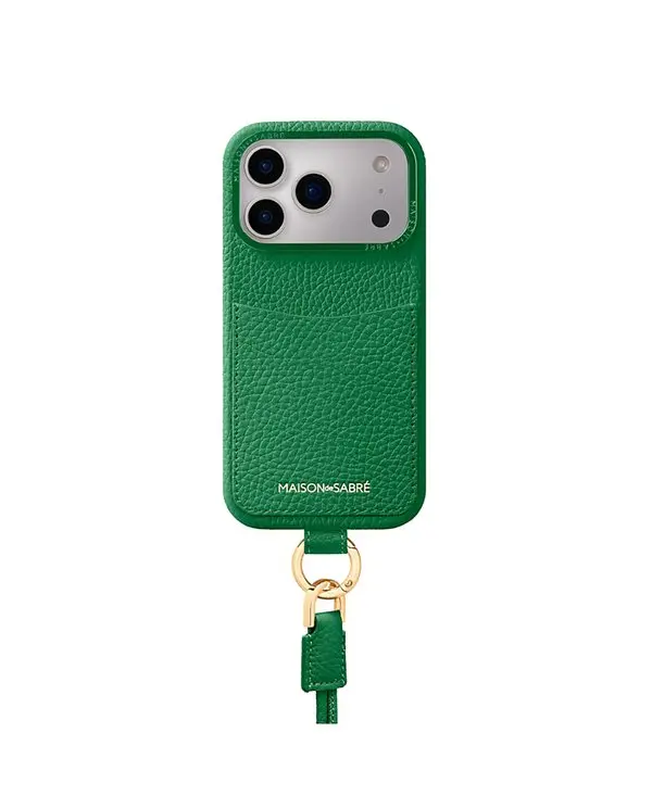 MAISON DE SABRE Sling Phone Case - Emerald Green