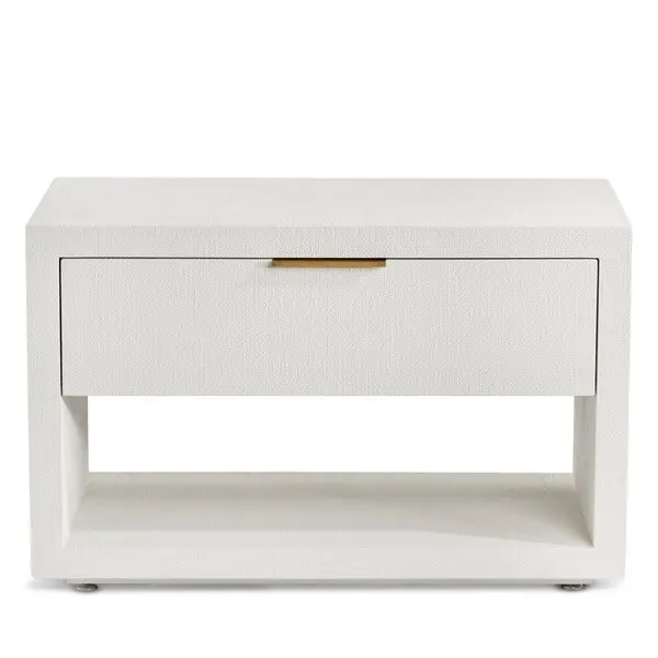 INTERLUDE HOME Montaigne Bedside Chest - White