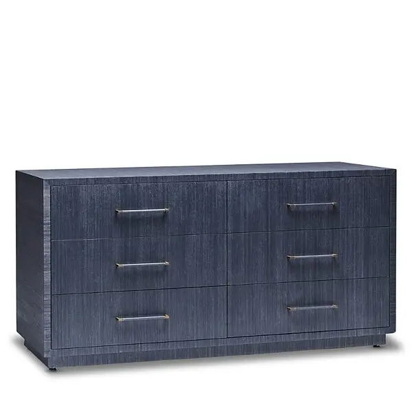 INTERLUDE HOME Taylor 6 Drawer Chest - Navy