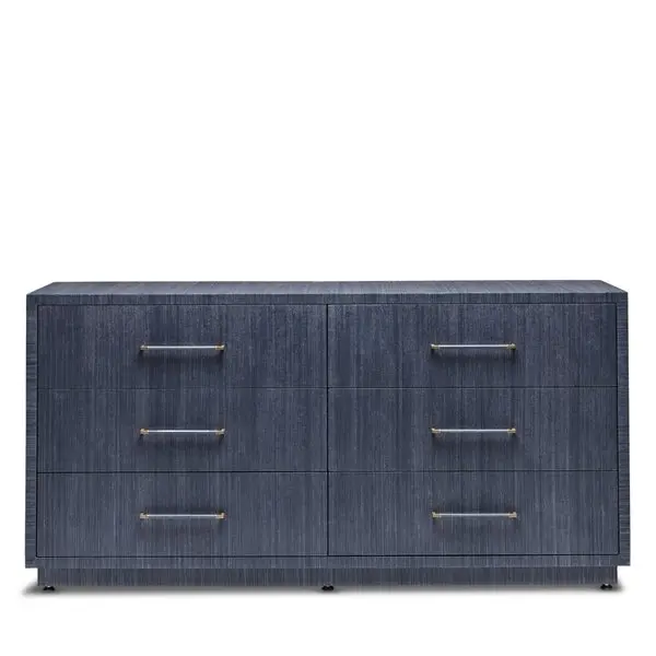 INTERLUDE HOME Taylor 6 Drawer Chest - Navy