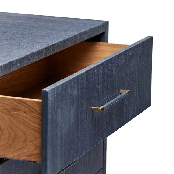 INTERLUDE HOME Taylor 6 Drawer Chest - Navy