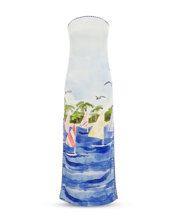 LEO LIN Ava Bustier Maxi Dress - Nautical