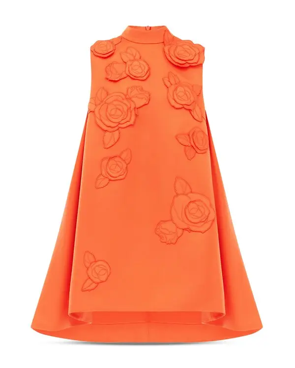 LEO LIN Fallon Applique Floral Minidress