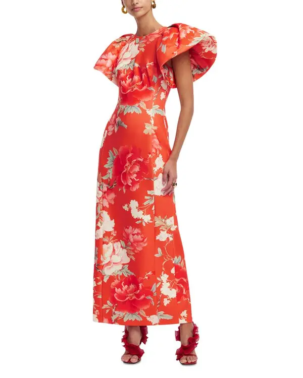 lucinda chiffon print maxi dress   Phase Eight Lucinda Chiffon Print Maxi Dress Multi Coloured