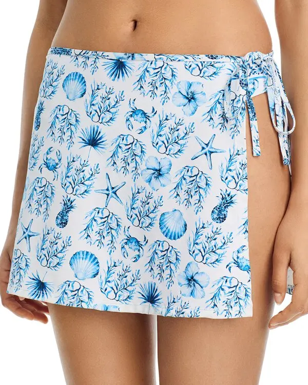 Aqua Swim Side Tie Skirt Swim Cover-up Exclusive