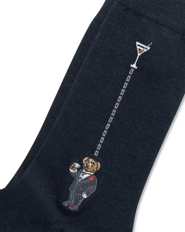 Polo Ralph Lauren Martini Bear Embroidered Socks