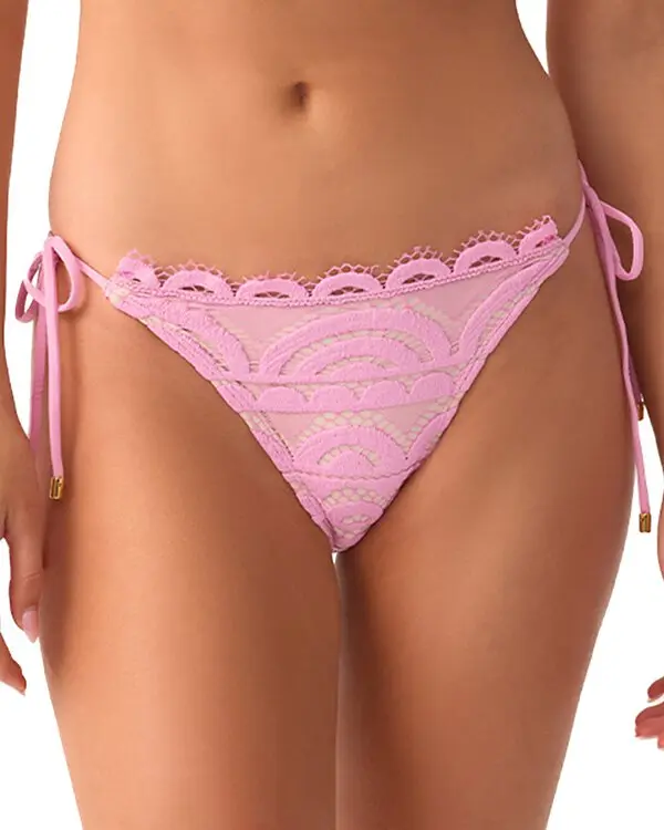 PQ Lace Side-tie Bikini Bottom - Wisteria