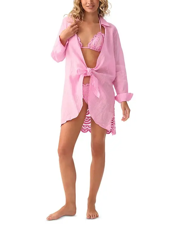 PQ Millie Lace Back Swim Cover-up Tunic - Wisteria