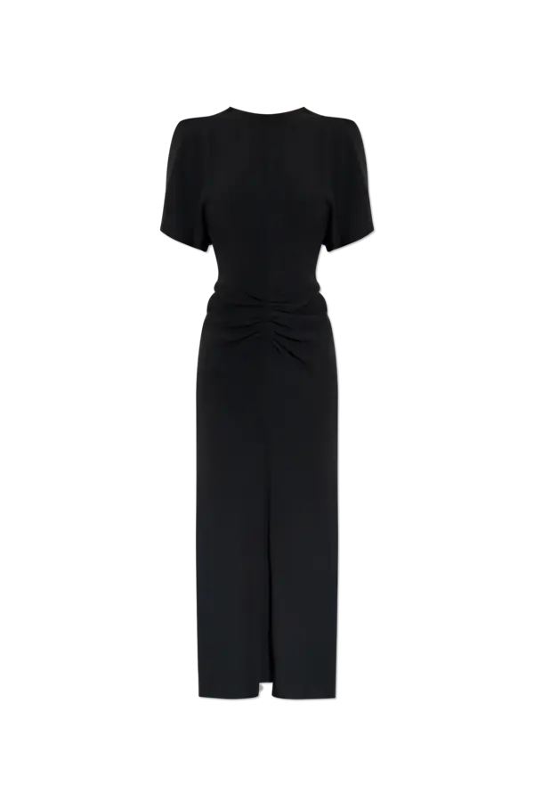 Victoria Beckham Sleeveless Draped Dress - Black