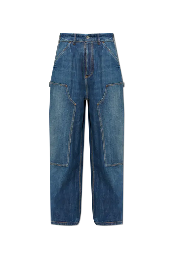 MAISON MARGIELA Vintage-effect Wide Leg Jeans - Blue