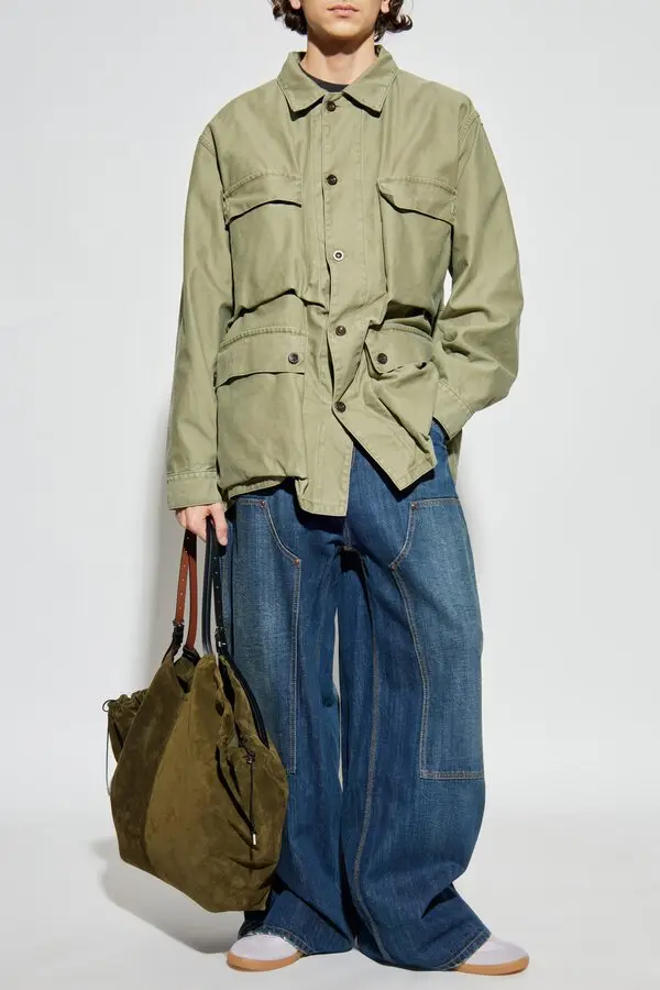 MAISON MARGIELA Vintage-effect Wide Leg Jeans - Blue
