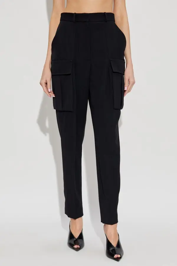Balmain Wool Cargo Trousers